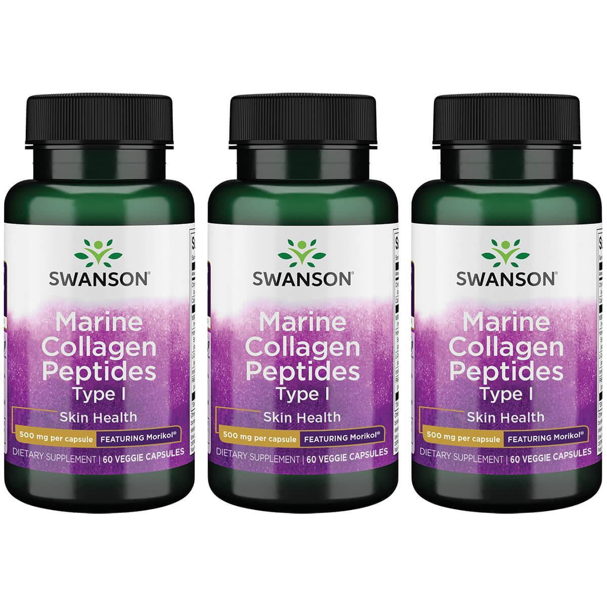 Swanson Marine Collagen Peptides Type I - Featuring Morikol 3 Pack ...