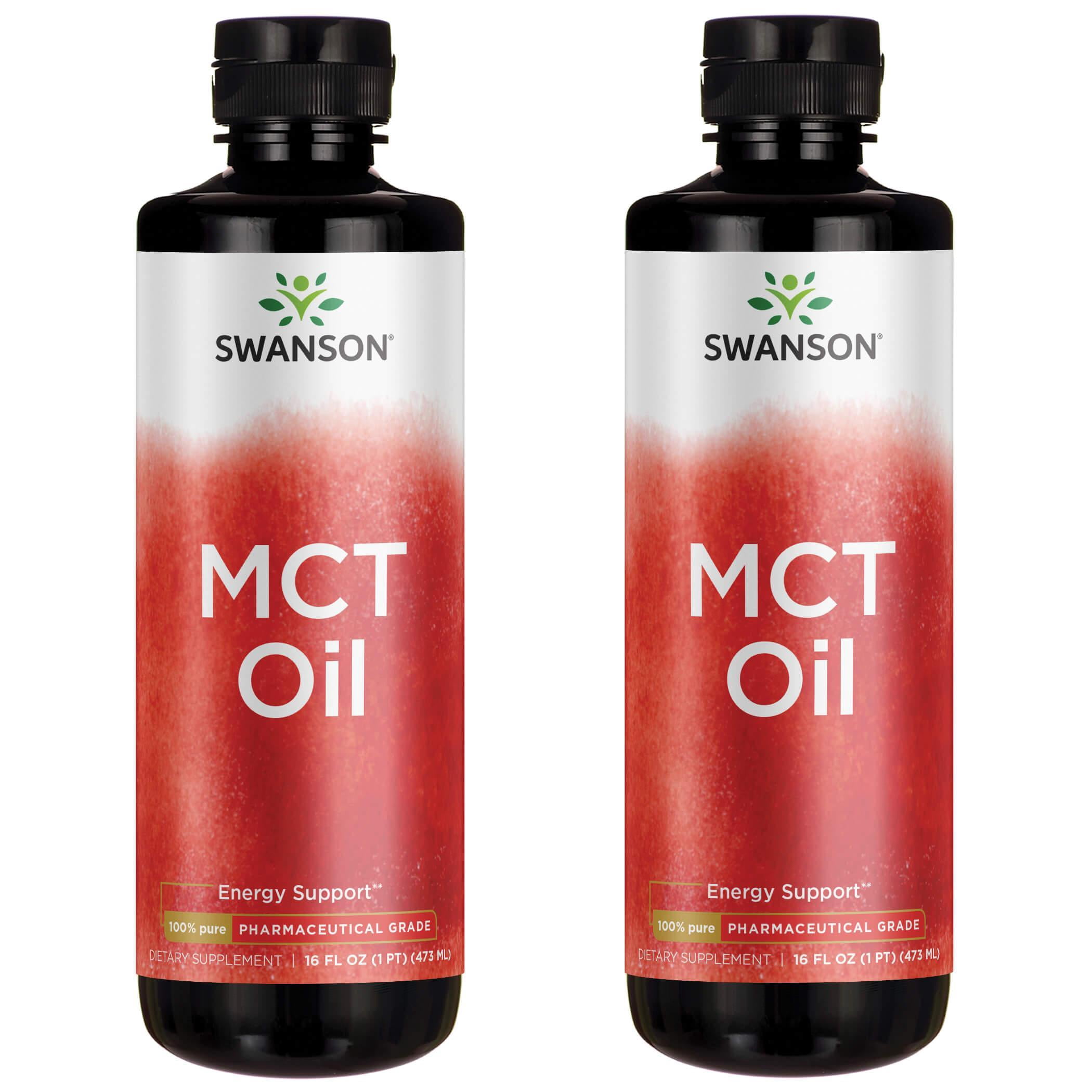 Swanson Mct Oil - 100% Pure Pharmaceutical Grade 16 fl oz Liq 2 Pack ...