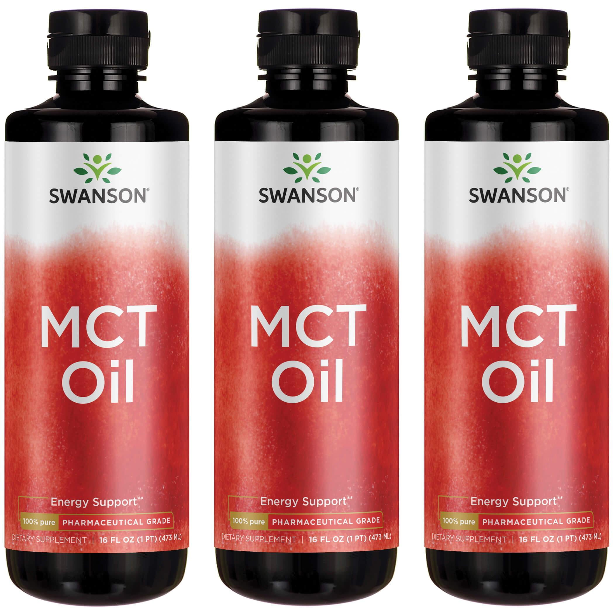 Swanson Mct Oil - 100% Pure Pharmaceutical Grade 16 fl oz Liq 3 Pack ...