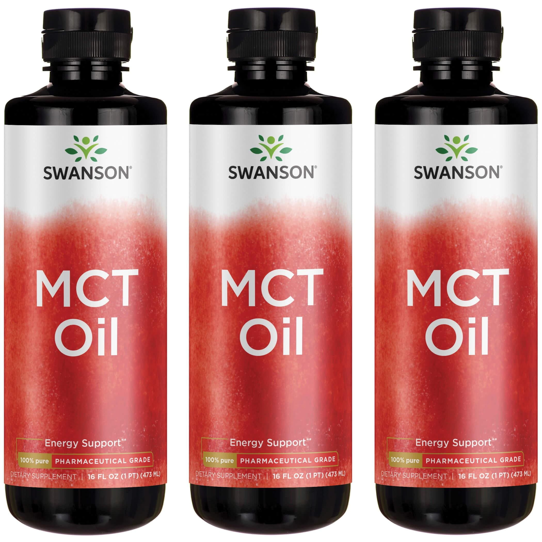 Swanson Mct Oil - 100% Pure Pharmaceutical Grade 16 fl oz Liq 3 Pack ...