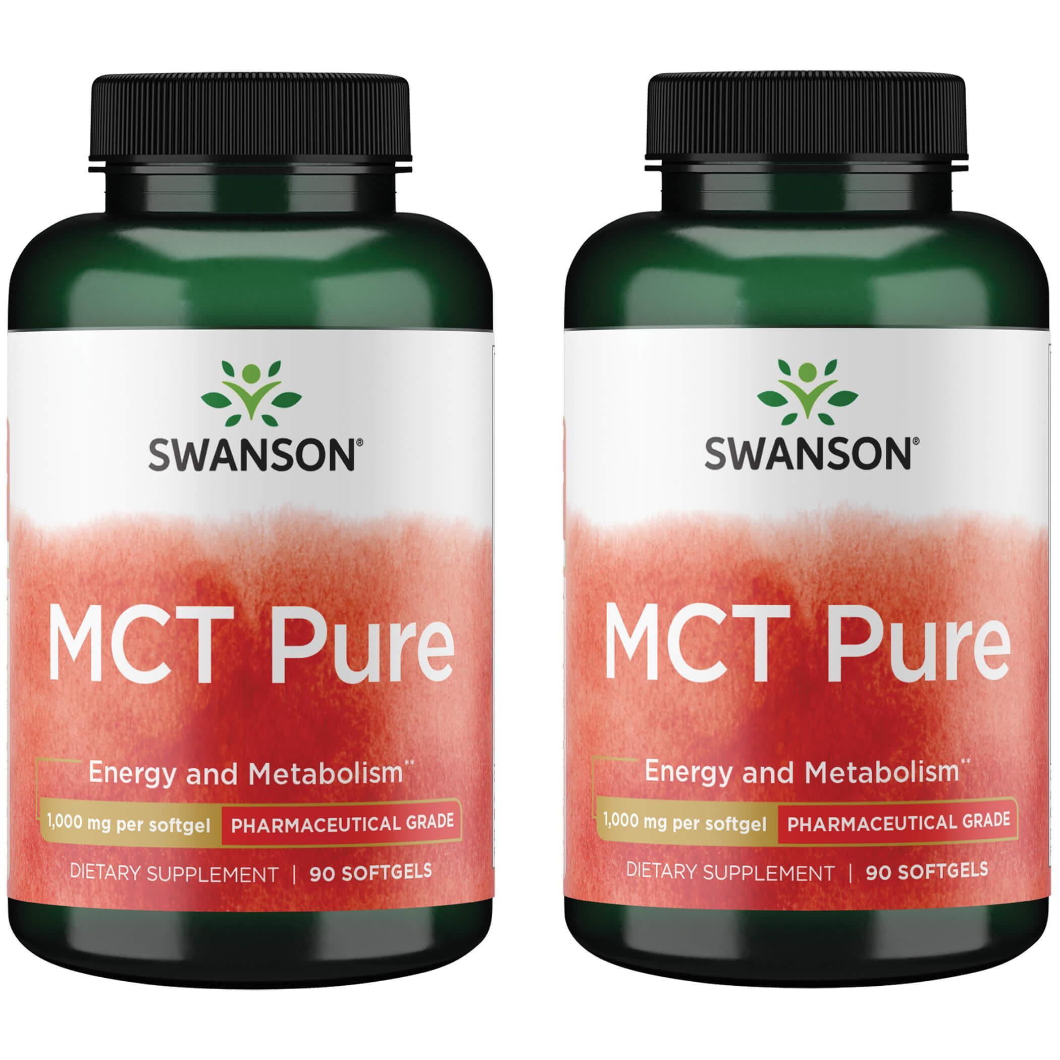 Swanson Mct Pure - Pharmaceutical Grade 1,000 mg 90 Sgels 2 Pack ...