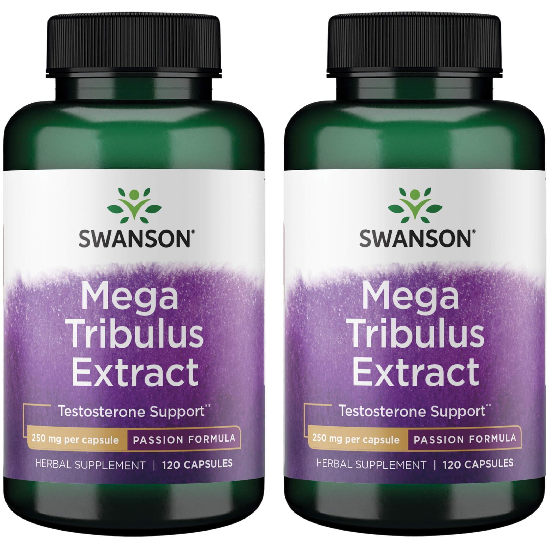 Swanson Mega Tribulus Extract 250 mg 120 Caps 2 Pack - Walmart.com