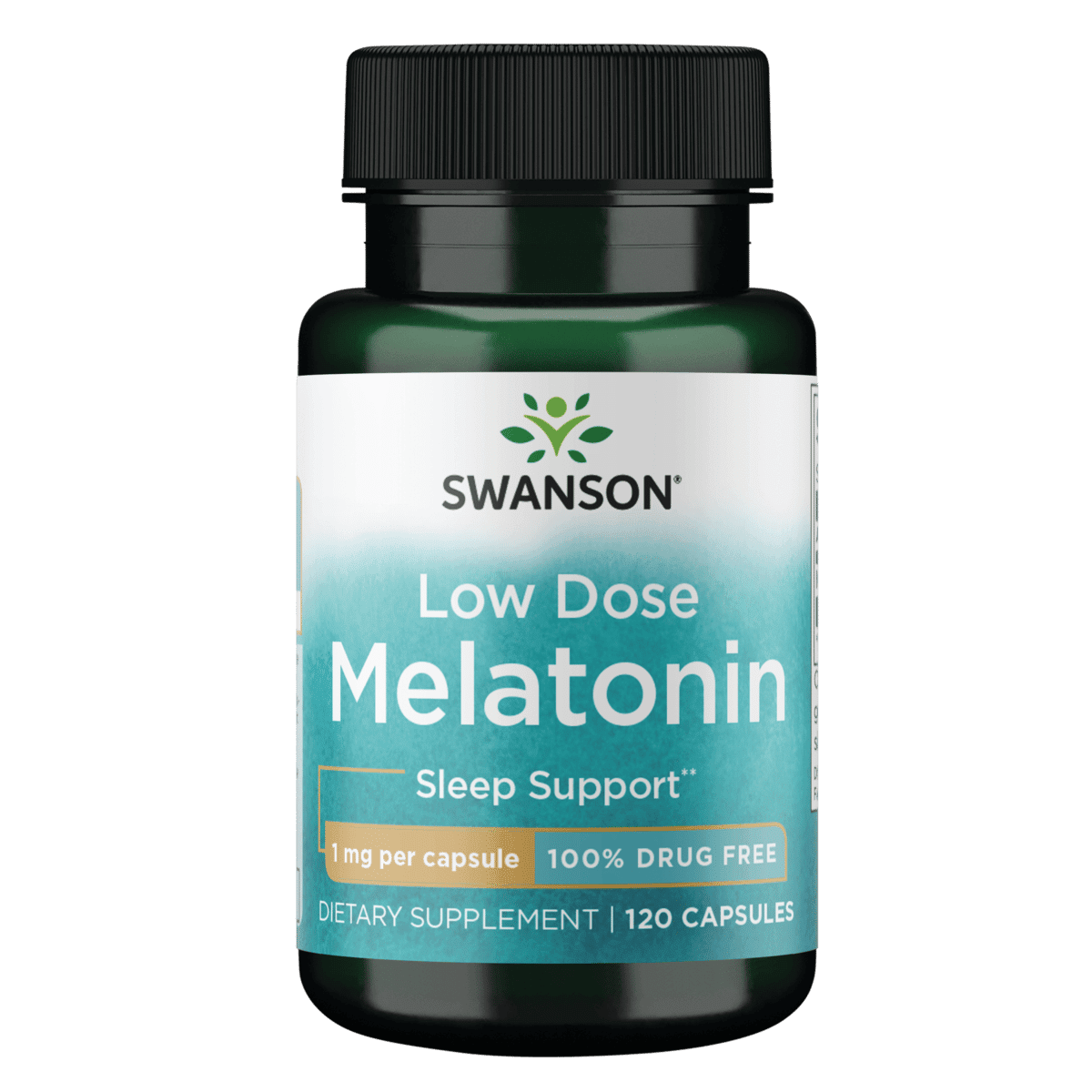 Swanson Melatonin 1mg, 120 Capsules for Restful Sleep & Antioxidant ...