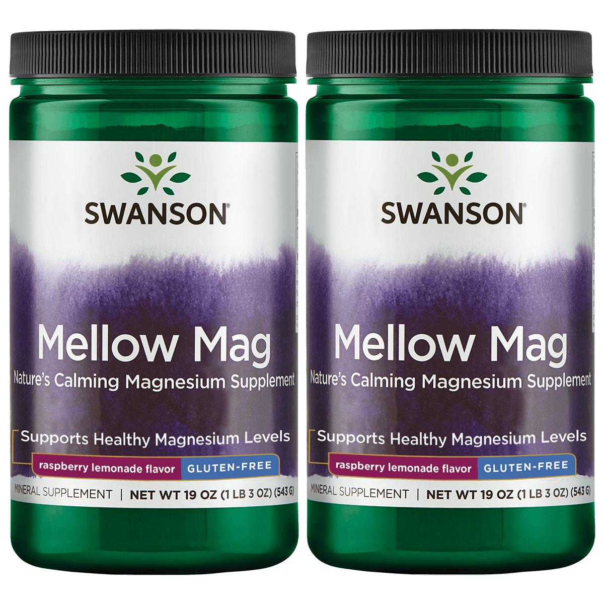 Swanson Mellow Mag - Raspberry Lemonade 330 mg 19 oz Pwdr 2 Pack ...