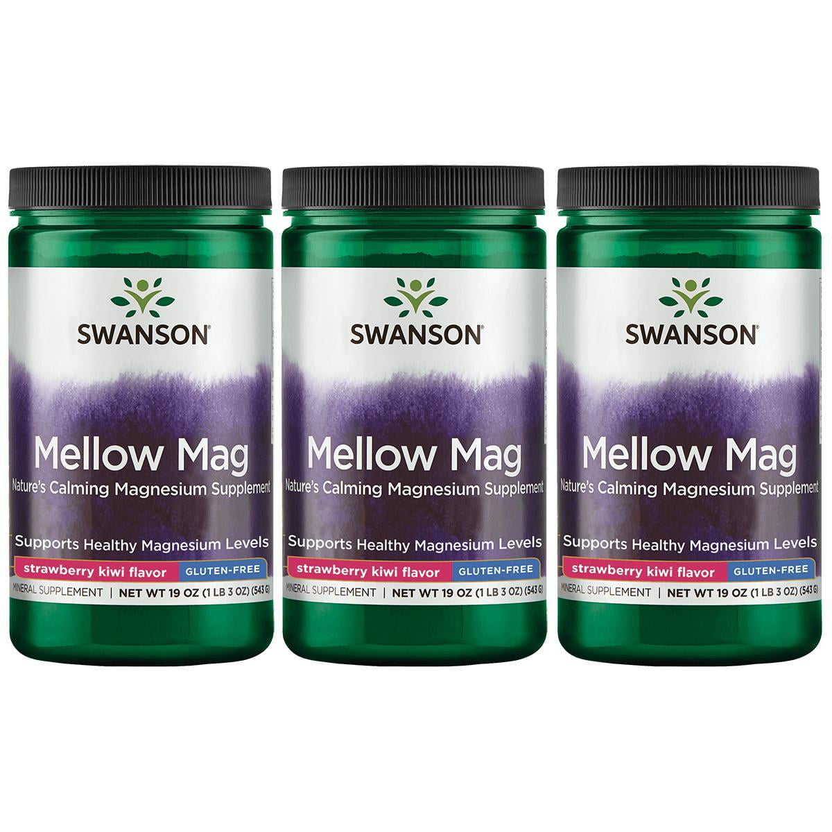 Swanson Mellow Mag Essential Minerals Magnesium Powder - Strawberry ...