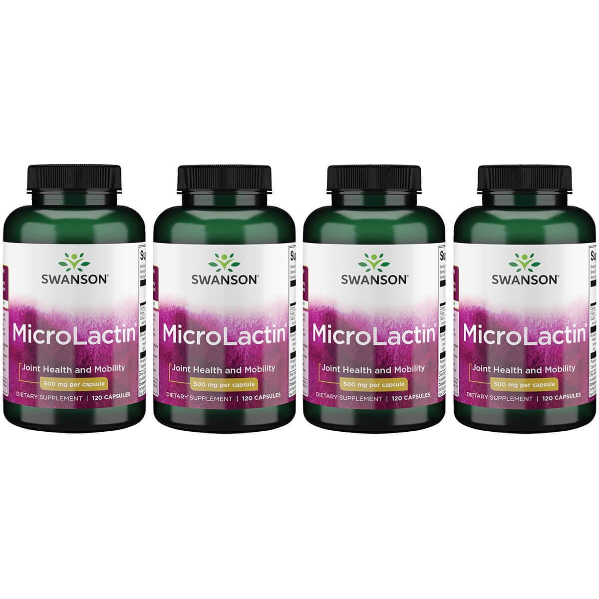 Swanson Microlactin 500 mg 120 Caps 4 Pack - Walmart.com