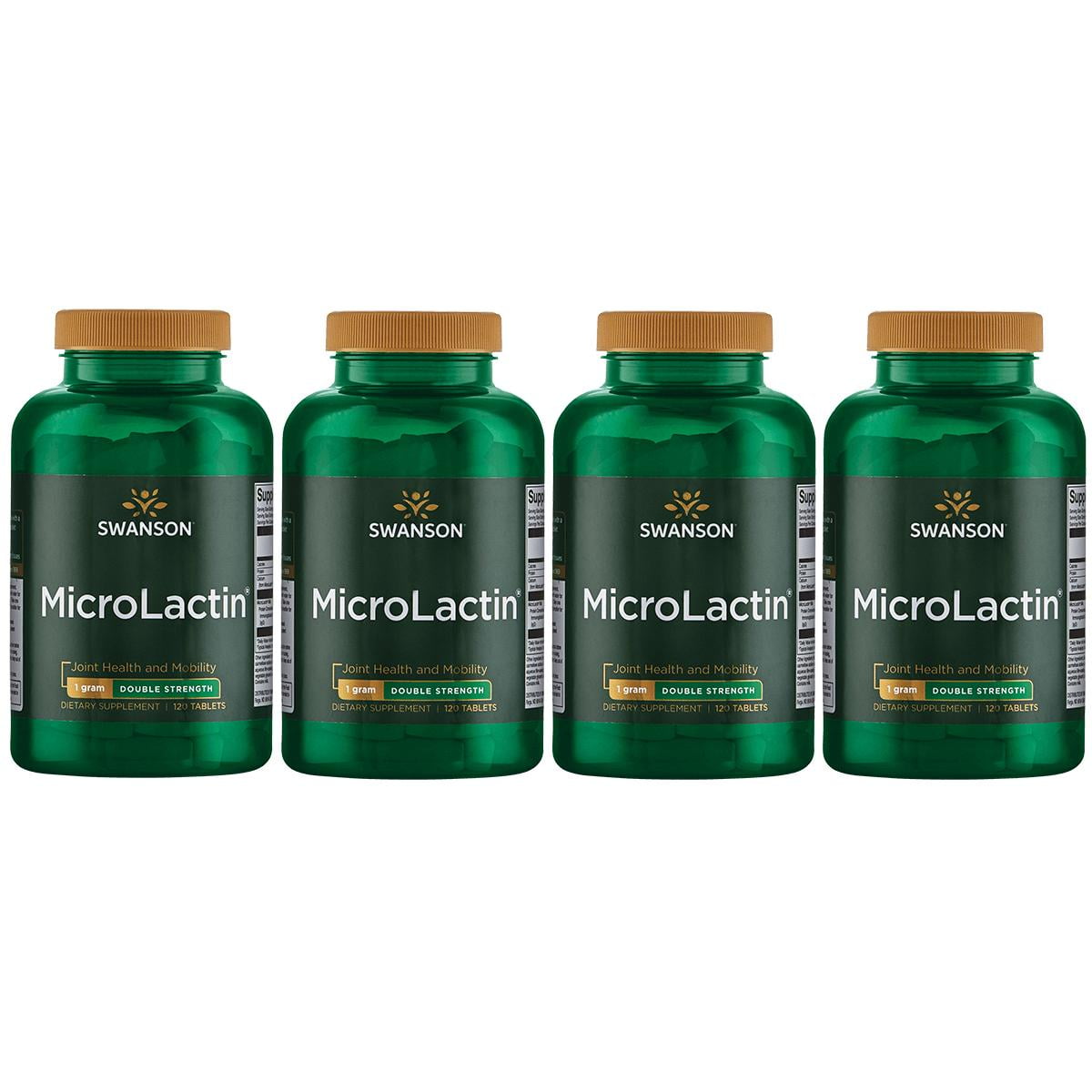 Swanson Microlactin - Double Strength 1 g 120 Tabs 4 Pack - Walmart.com