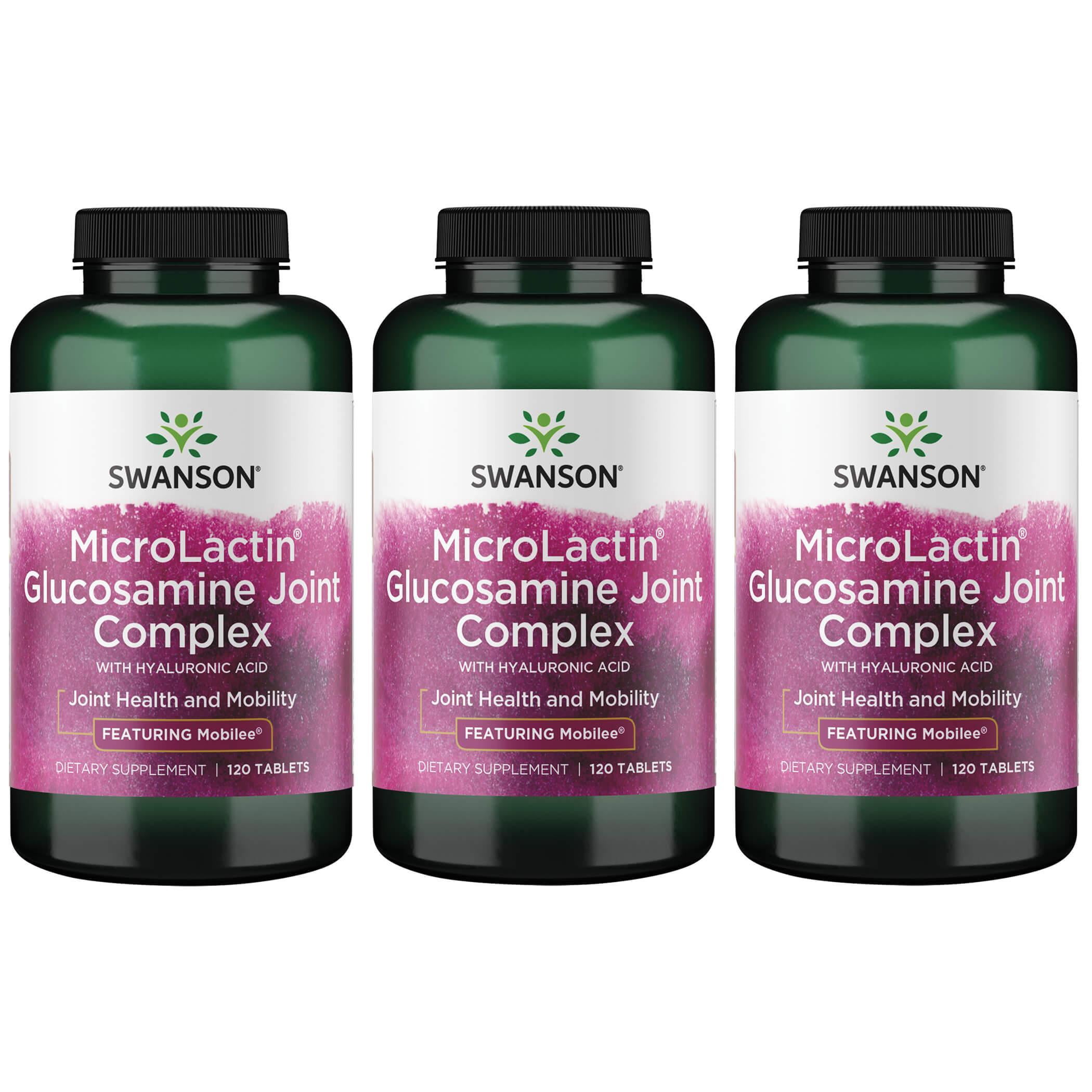 Swanson Microlactin Glucosamine Joint Complex - Featuring Mobilee 3 ...