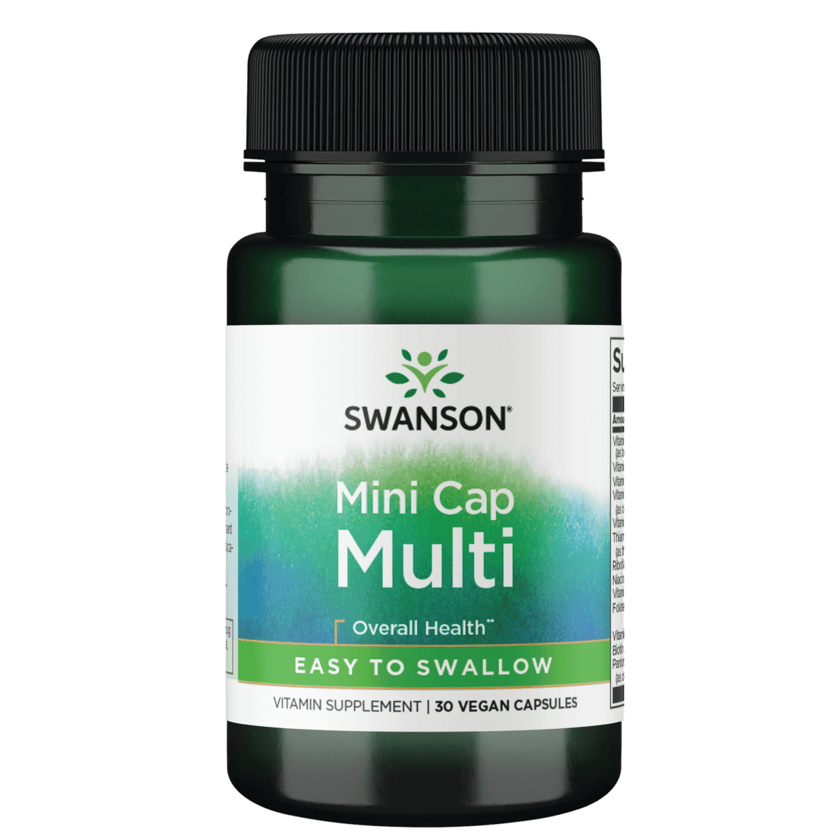 Swanson Mini Cap Multi - Easy to Swallow 30 Veg Caps - Walmart.com