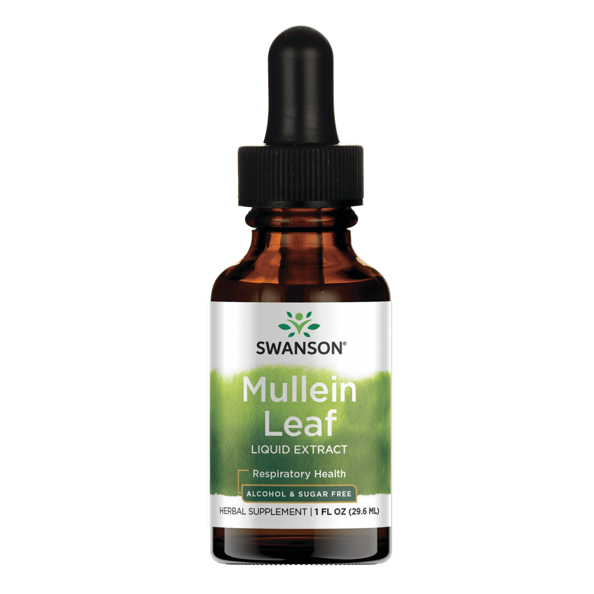 Swanson Mullein Leaf Liquid Extract (Alcohol- and Sugar-Free) 1 fl oz ...