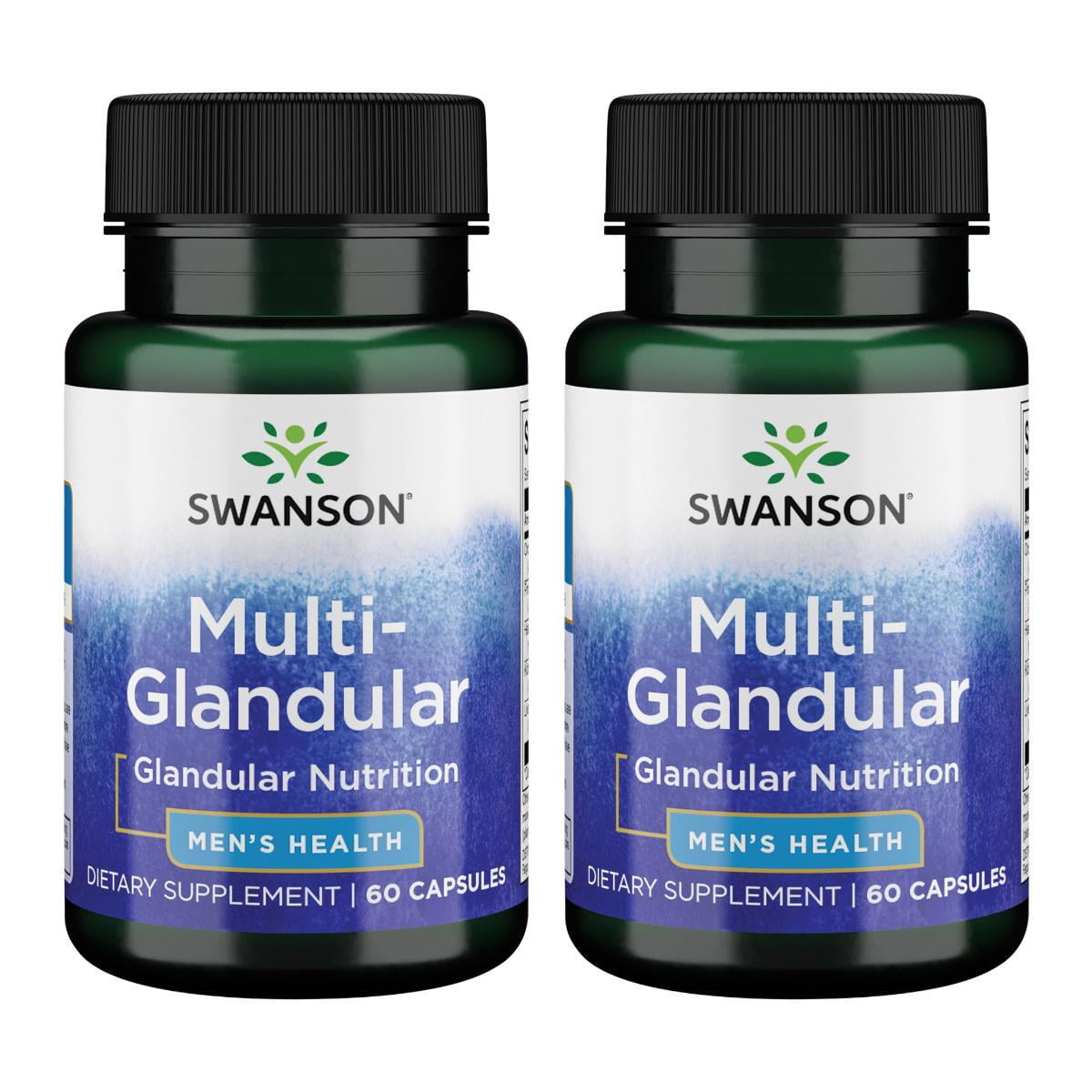 Swanson Multi-Glandular - Men's Health 60 Caps 2 Pack - Walmart.com