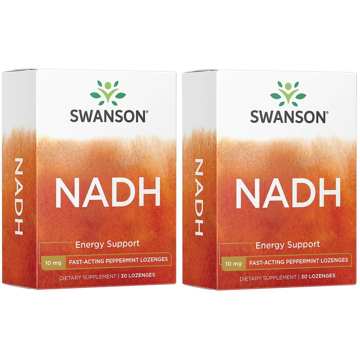 Swanson Ultra NADH - Fast-Acting Mint Supplements, Peppermint Lozenges ...