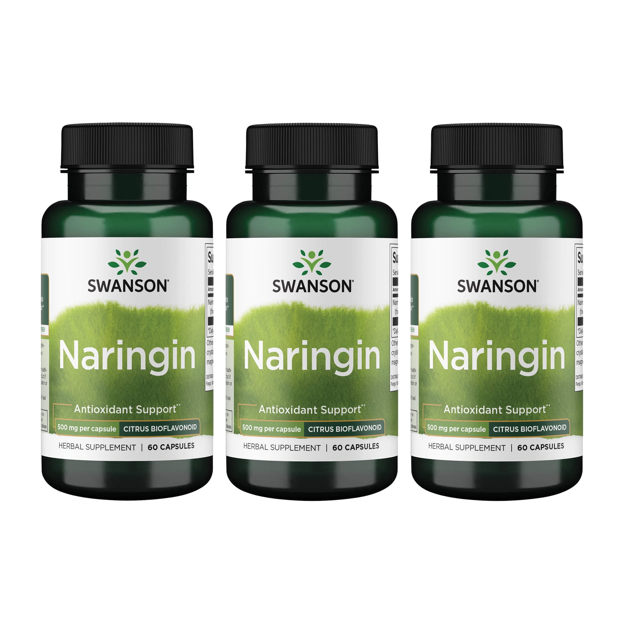 Swanson Naringin 500 Milligrams 60 Capsules (3 Pack) - Walmart.com