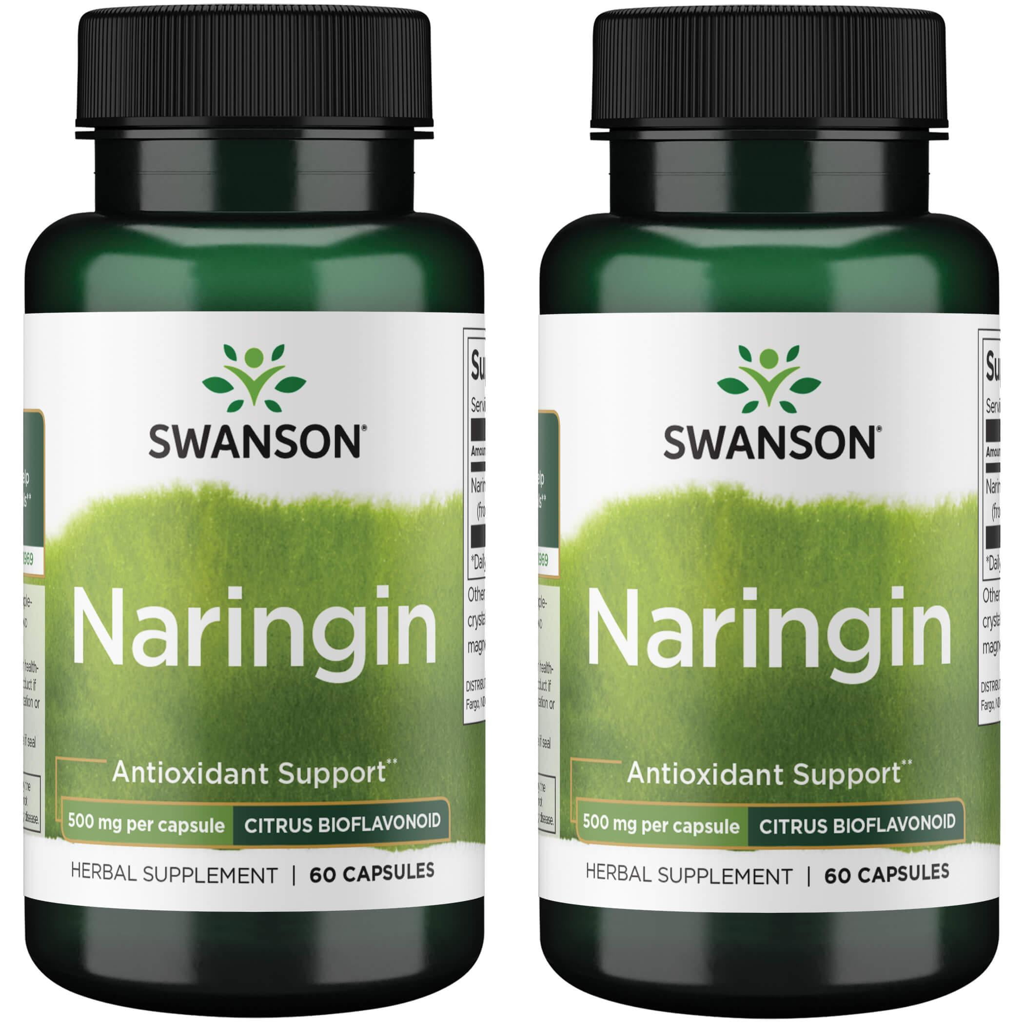 Swanson Naringin Citrus Bioflavonoid 500mg, 60 Capsules Supplement for ...