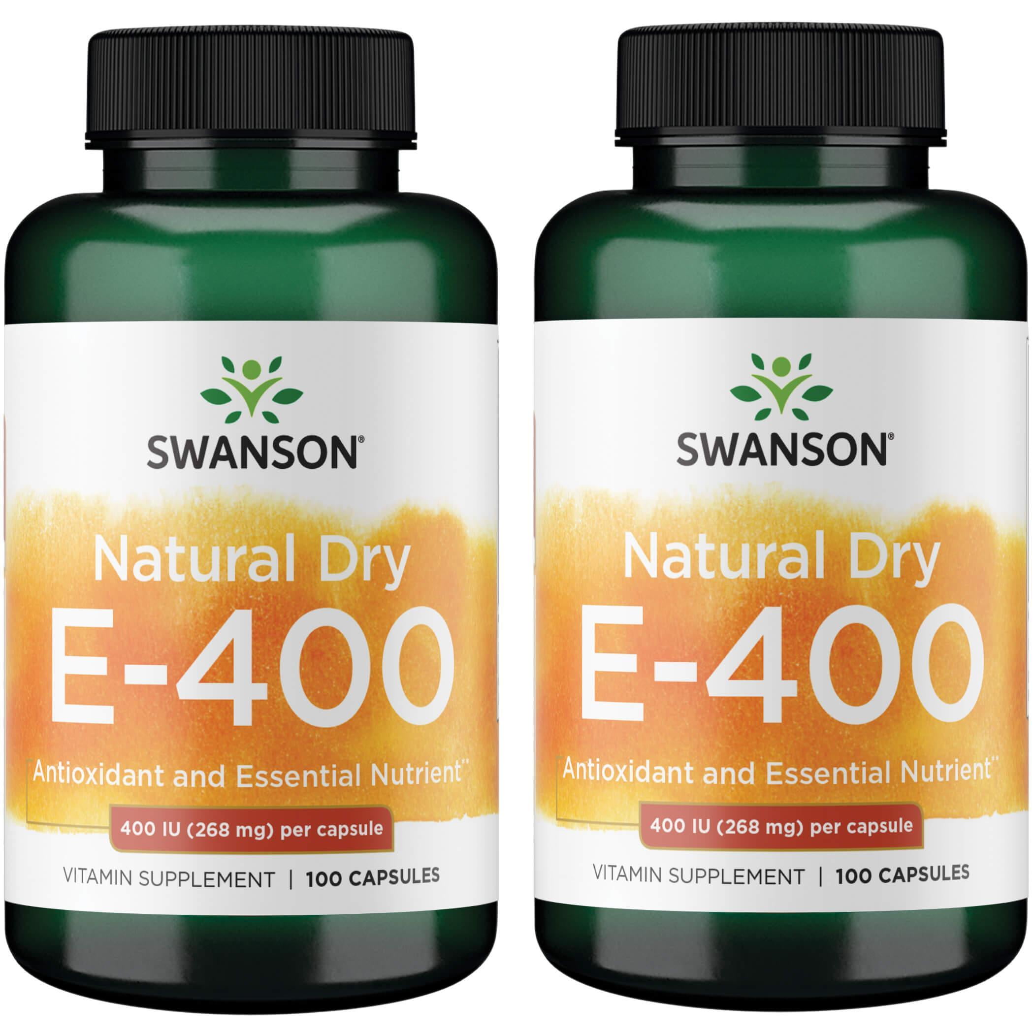 Swanson Natural Dry E-400 400 Iu (268 mg) 100 Caps 2 Pack - Walmart.com