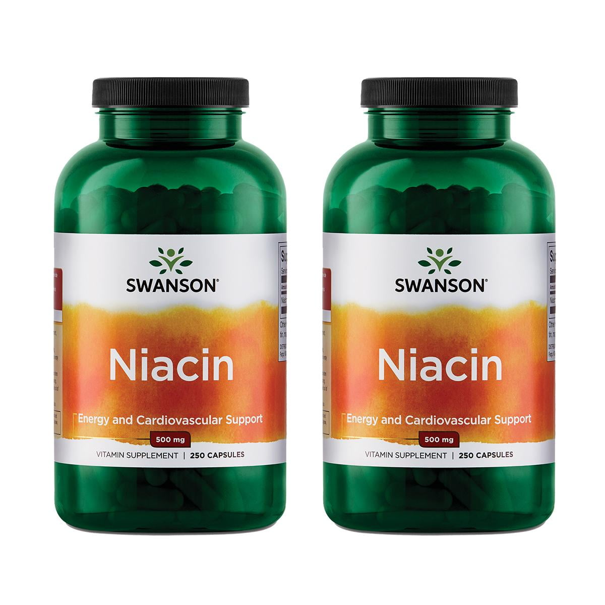 Swanson Niacin 500 mg 250 Caps 2 Pack - Walmart.com