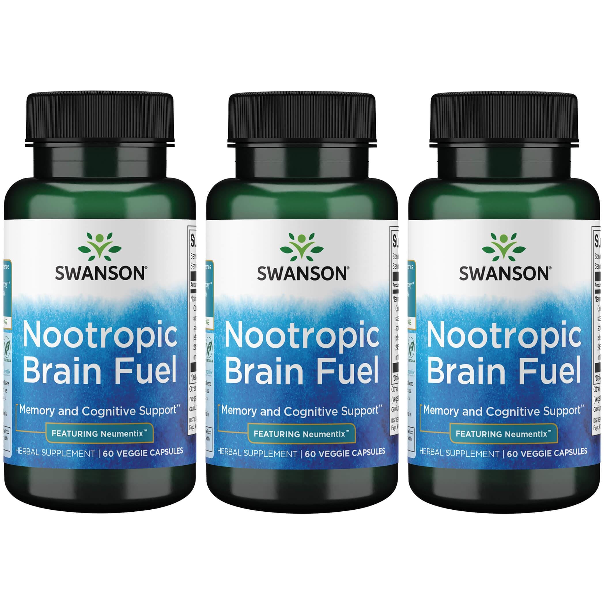 Swanson Nootropic Brain Food - Featuring Neumentix 450 mg 60 Veg Caps 3 ...