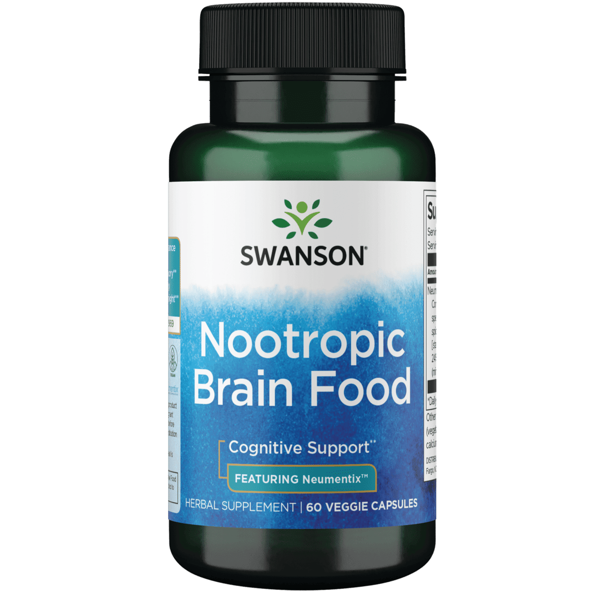 Swanson Nootropic Brain Food - Featuring Neumentix 450 mg 60 Veg Caps ...