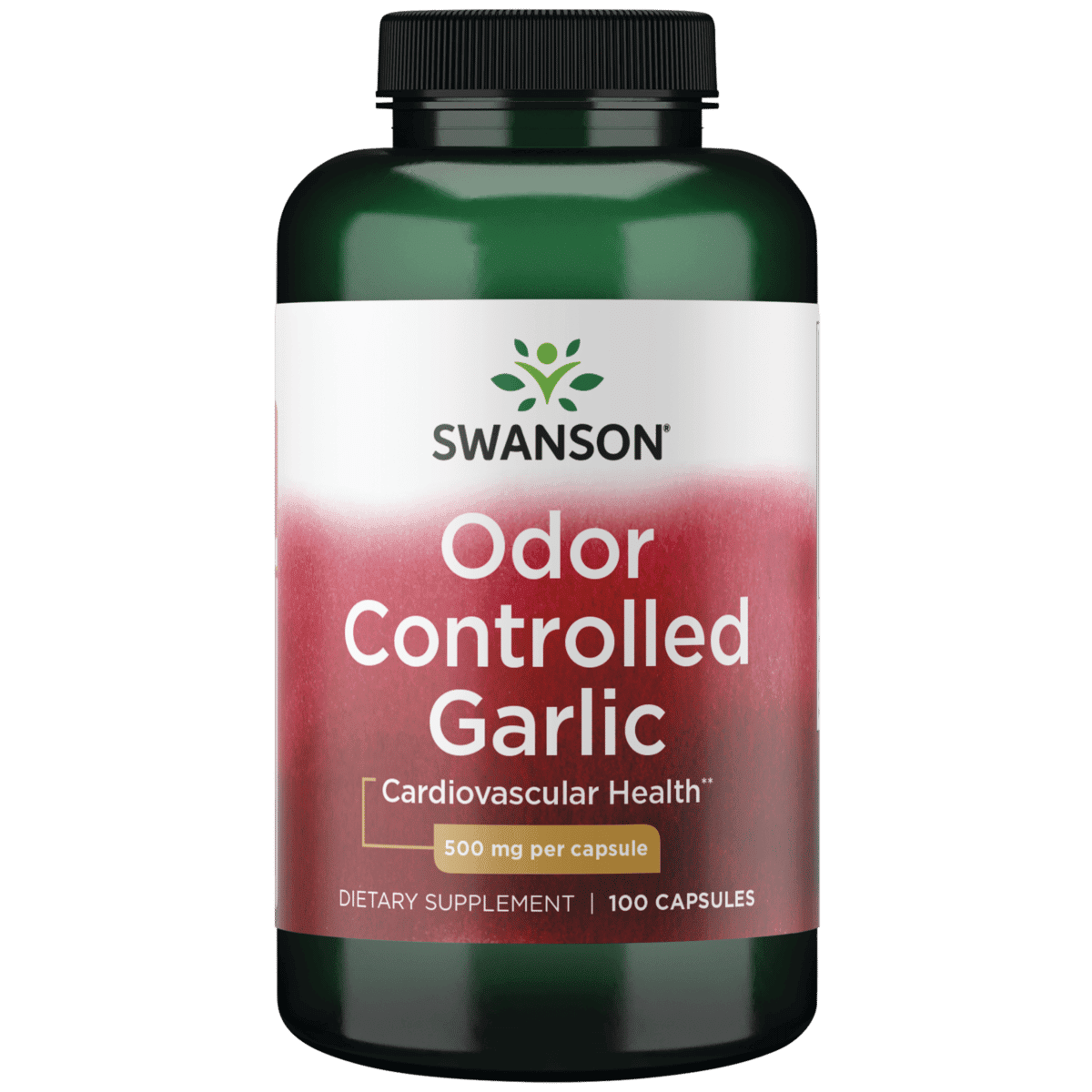 Swanson Odor-Controlled Garlic 500 mg 100 Capsules - Walmart.com