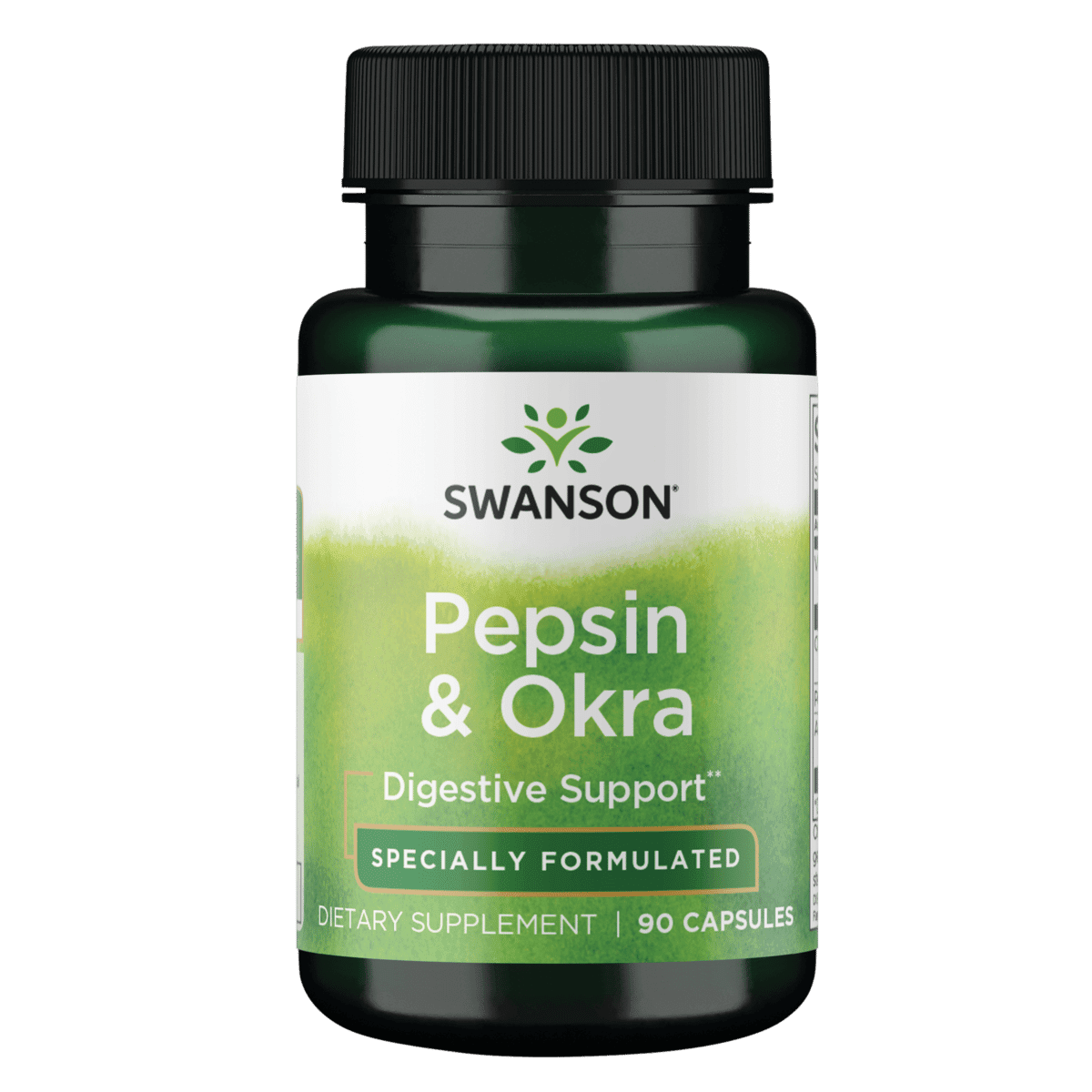 Swanson Okra Pepsin Supplements, 90 Digestive Health Capsules - Walmart.com