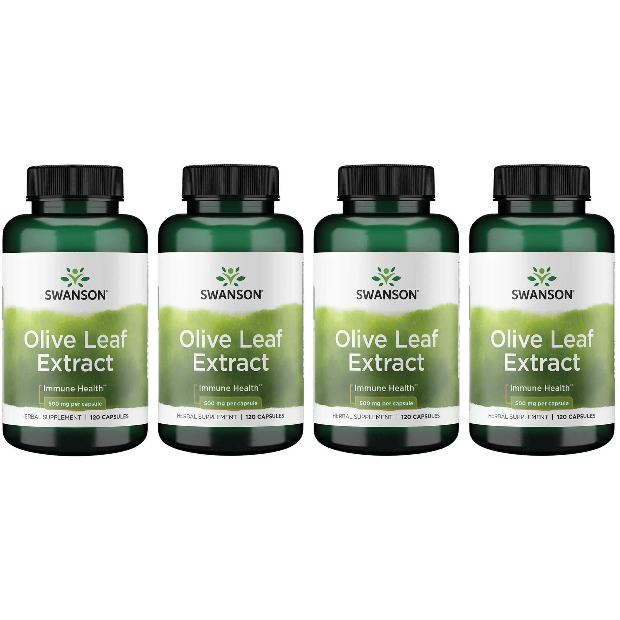 Swanson Olive Leaf Extract Capsules with 20% Oleuropein - (120 Capsules ...