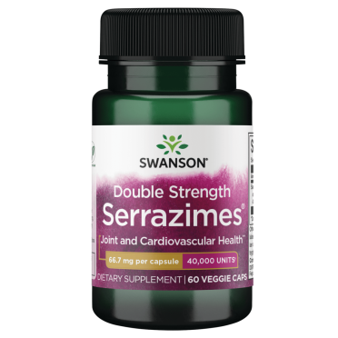 Swanson High-Potency Serrazimes 20,000 Units 34 mg 60 Veggie Capsules ...