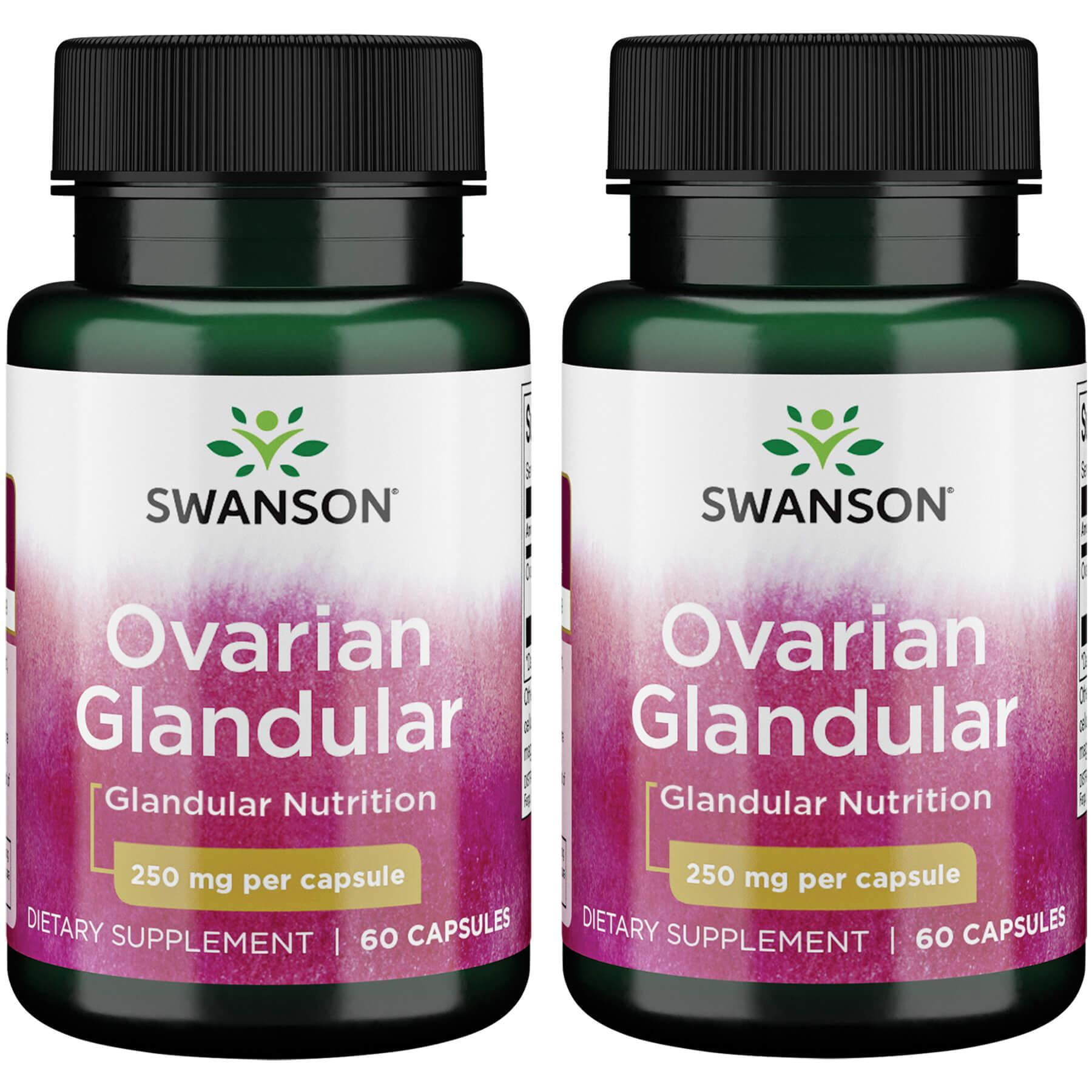 Swanson Natural Health Ovarian Glandular Hormone, 250mg, 60 Capsules, 2 ...