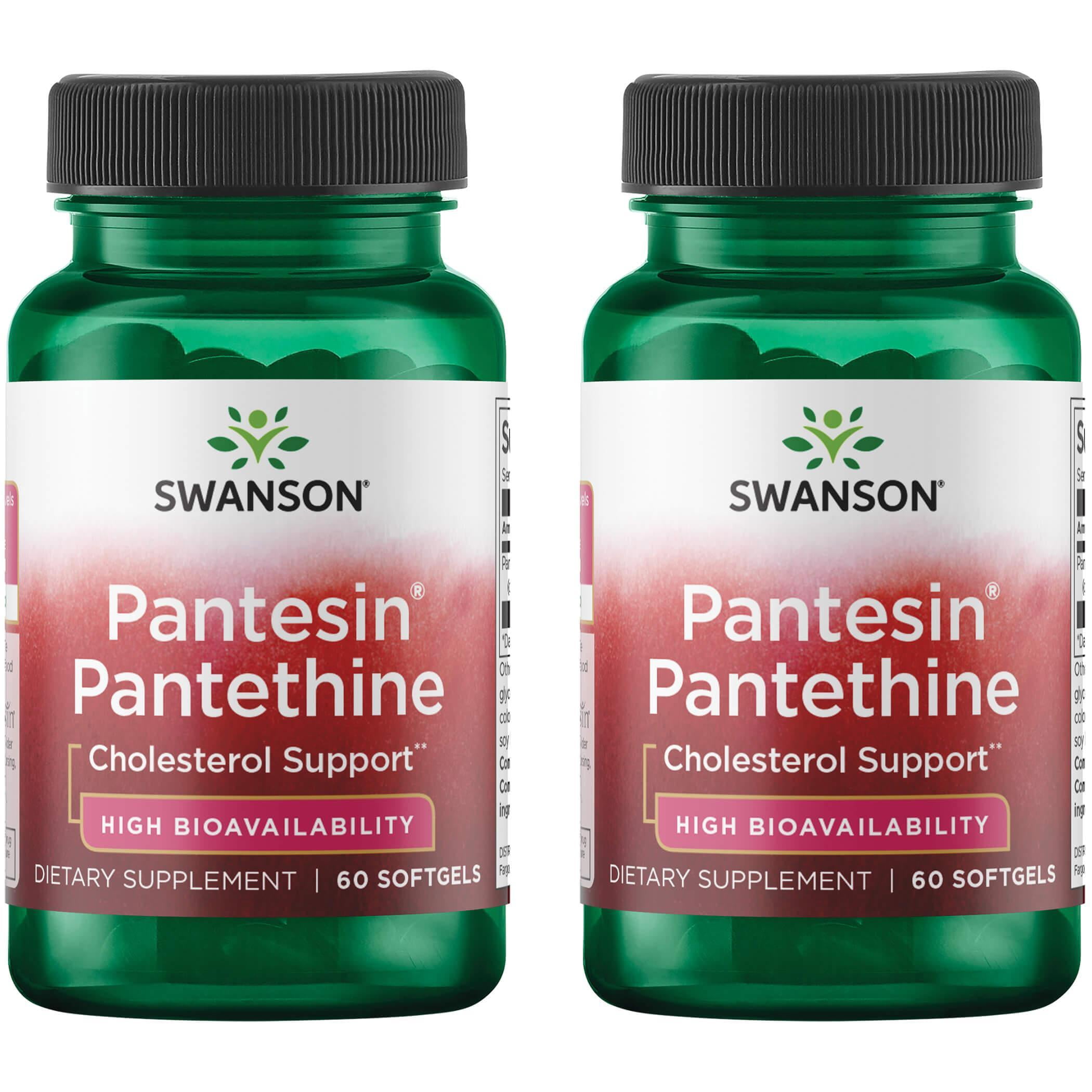Swanson Pantesin Pantethine 300 mg 60 Sgels 2 Pack - Walmart.com