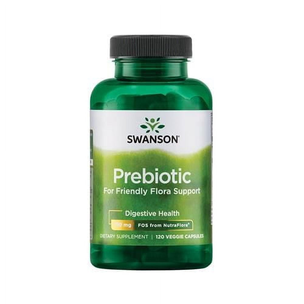 Swanson Prebiotic Capsules - Promotes Friendly Flora Support & Overall ...