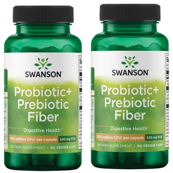 Swanson Probiotic Prebiotic Fiber Supplement Supports Digestive and ...