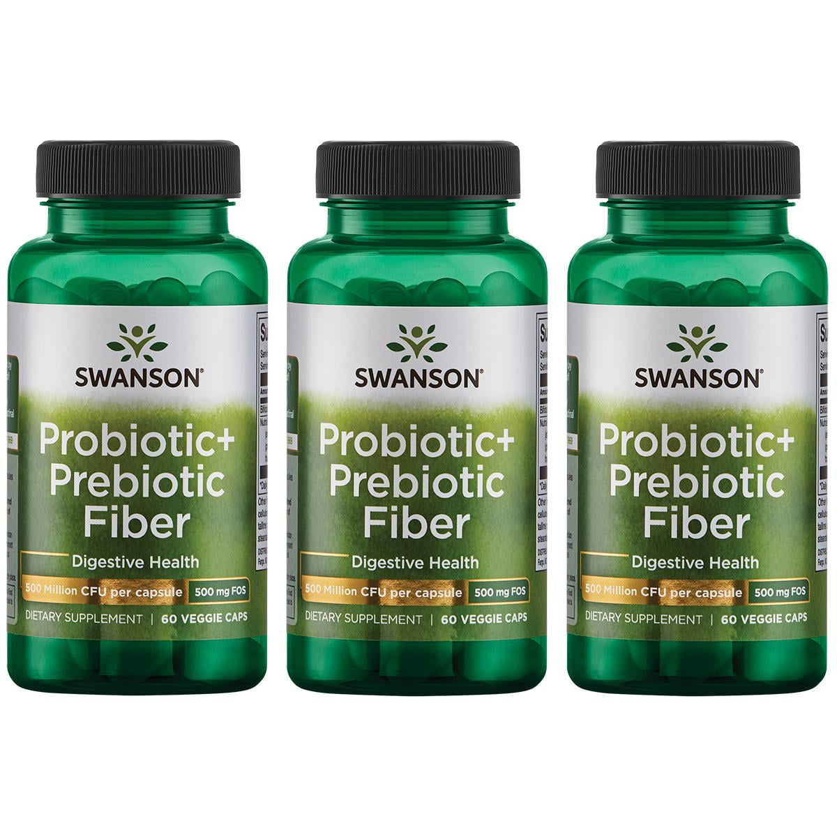 Swanson Prebiotic + Probiotic Fiber Supplement, Helps Support Digestive ...