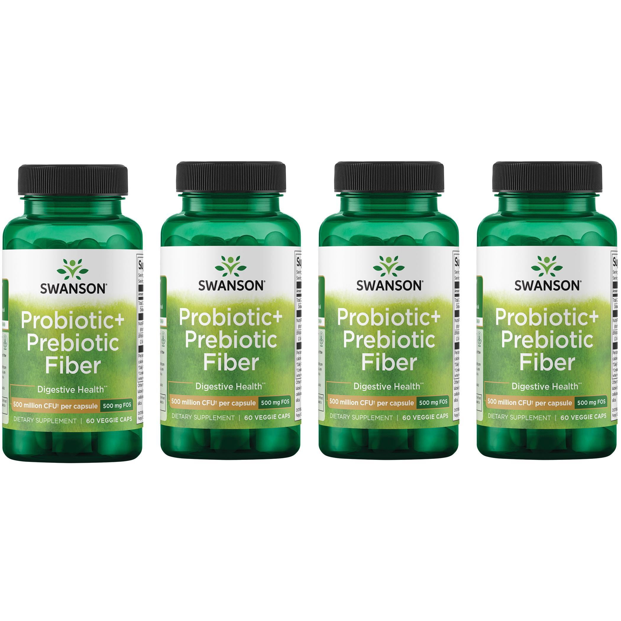Swanson Probiotic + Prebiotic Fiber Supplement, Digestive & Immune ...