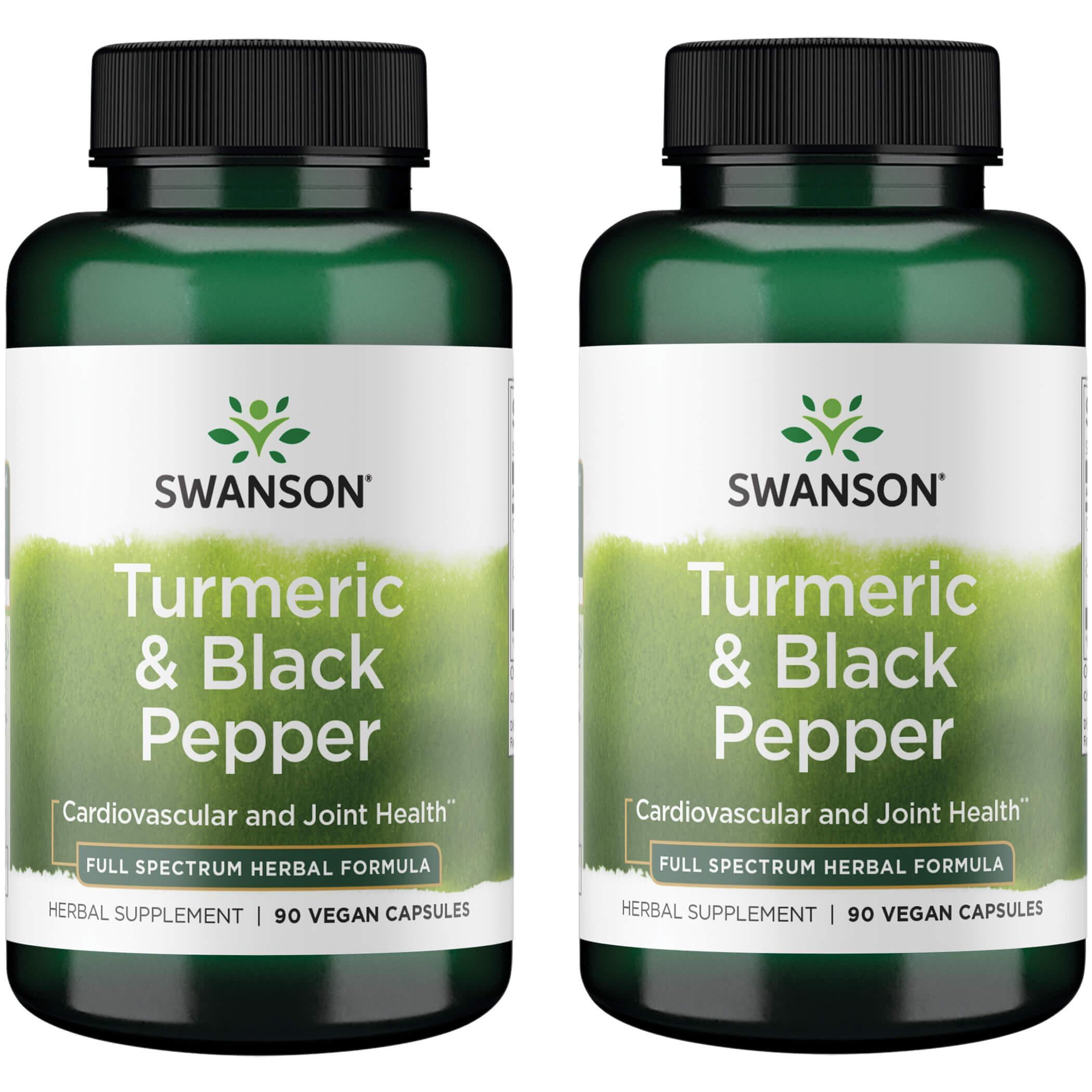 Swanson Turmeric and Black Pepper Capsules, Antioxidant and Joint ...