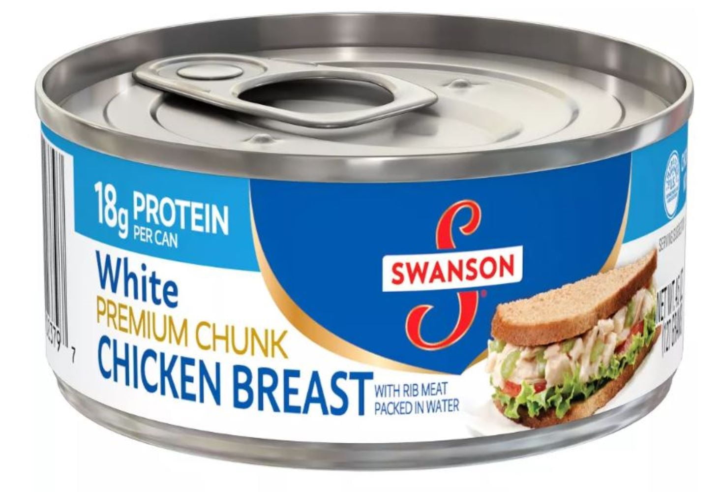 Swanson Premium White Chunk Chicken Breast in Water - 4.5oz (Pack of 20 ...