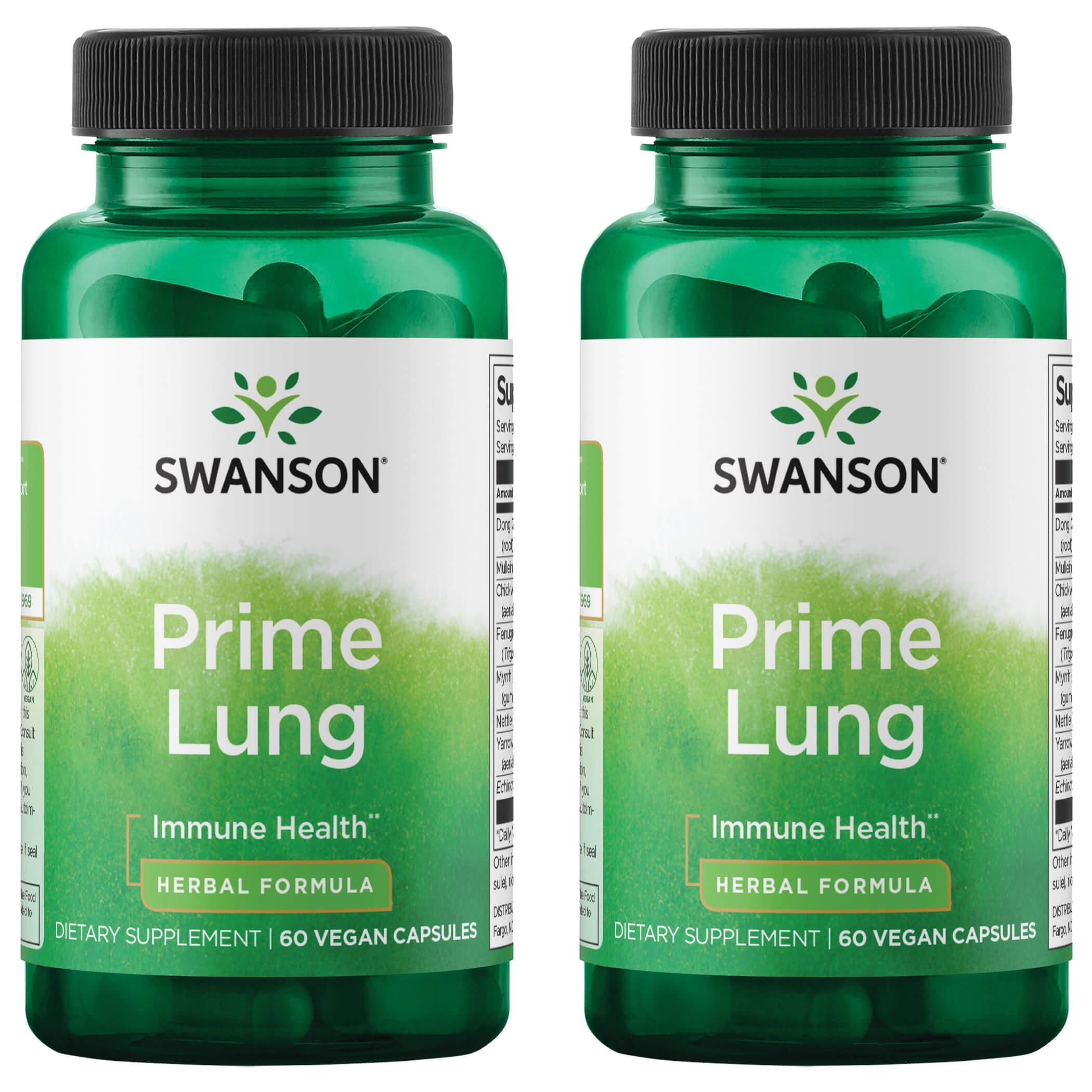 Swanson Prime Lung 60 Vegan Caps 2 Pack - Walmart.com