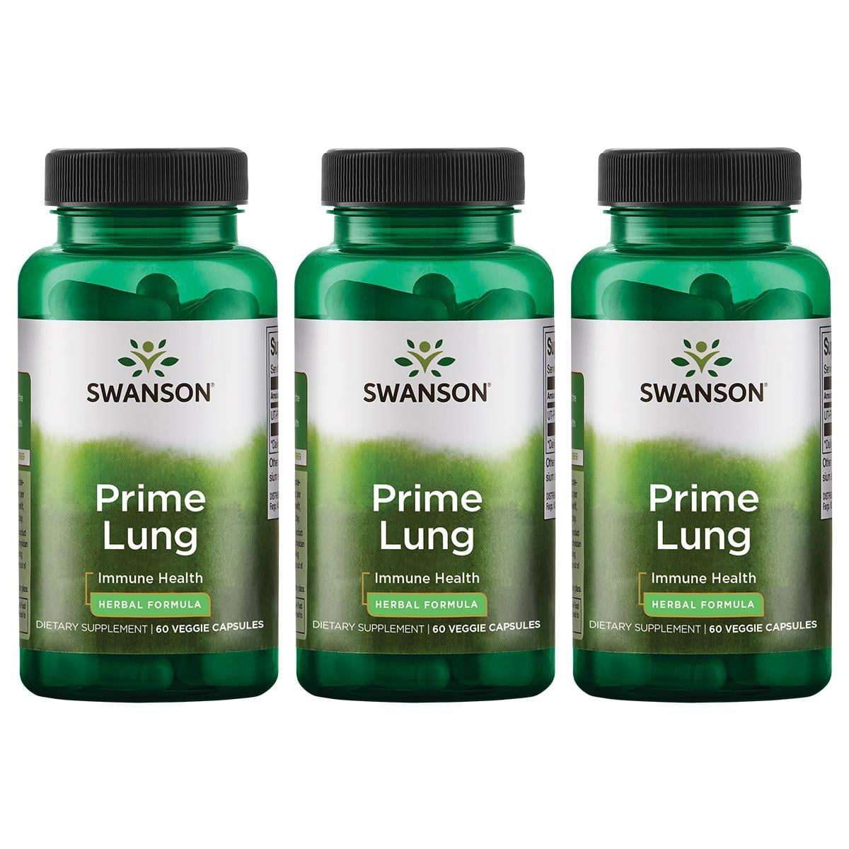 Swanson Prime Lung 60 Vegan Caps 3 Pack - Walmart.com