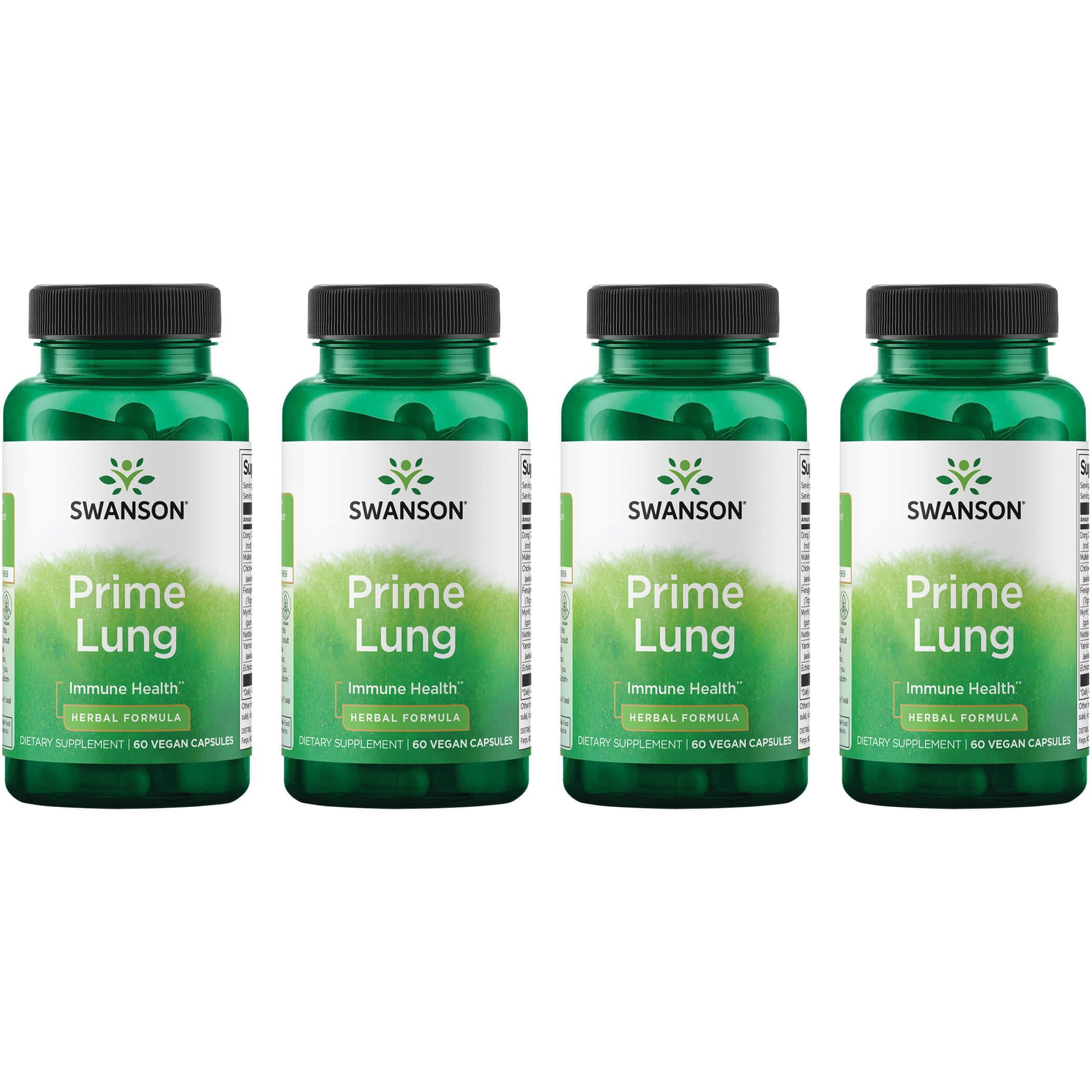 Swanson Prime Herbal Supplement for Healthy Breathing, Lung Support, 60 ...