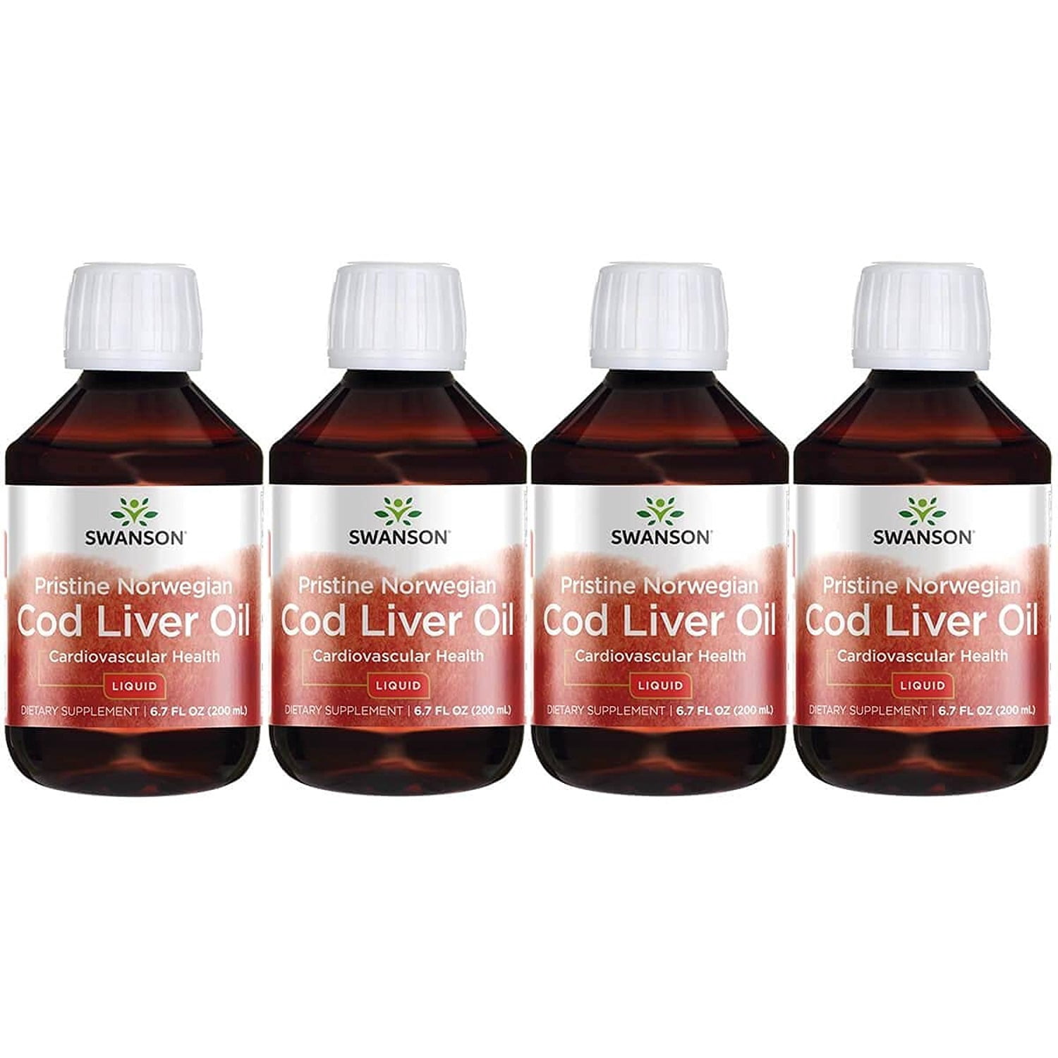 Swanson Pristine Norwegian Cod Liver Oil 6.7 fl Ounce (200 ml) Liquid ...