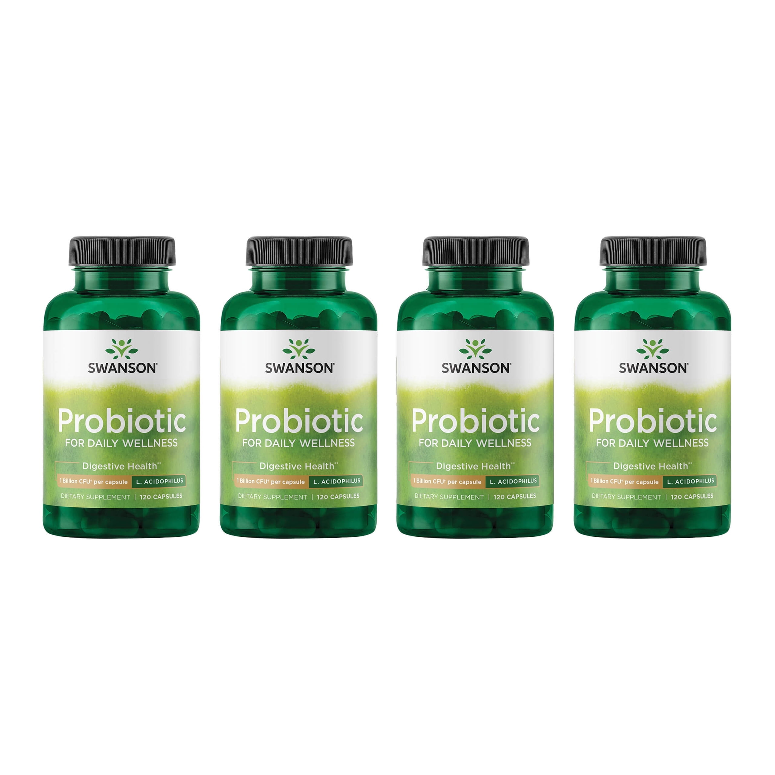 Swanson Probiotic - Digestive Health Supplement w/ 1 Billion CFU per ...