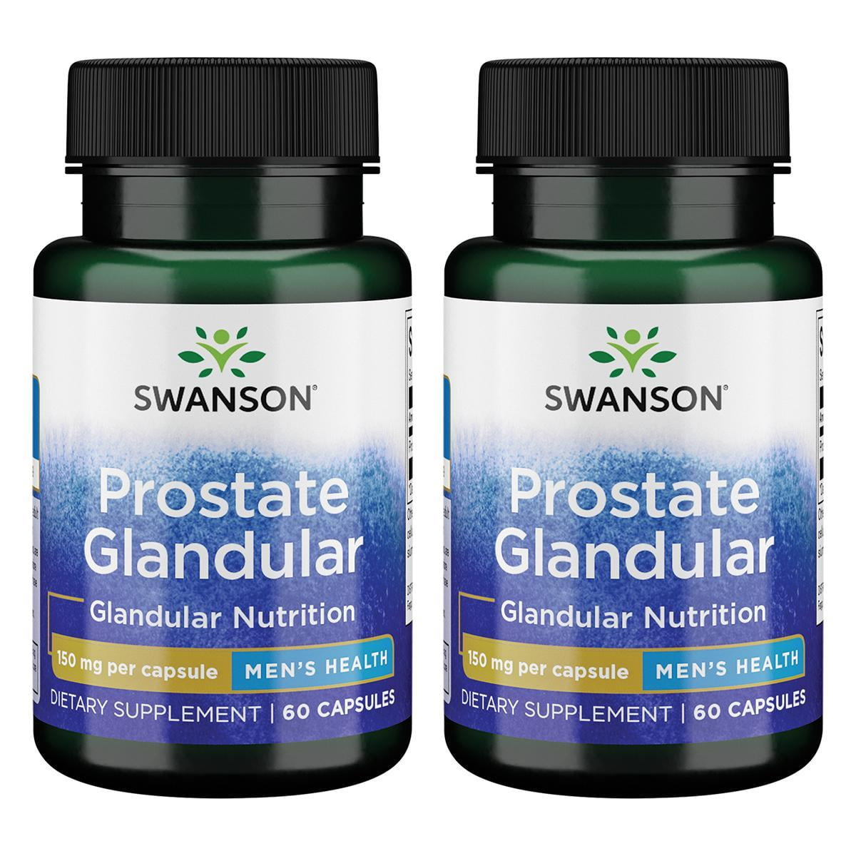 Swanson Prostate Glandular Supplement - Men's Health 150 mg 60 Caps 2 ...