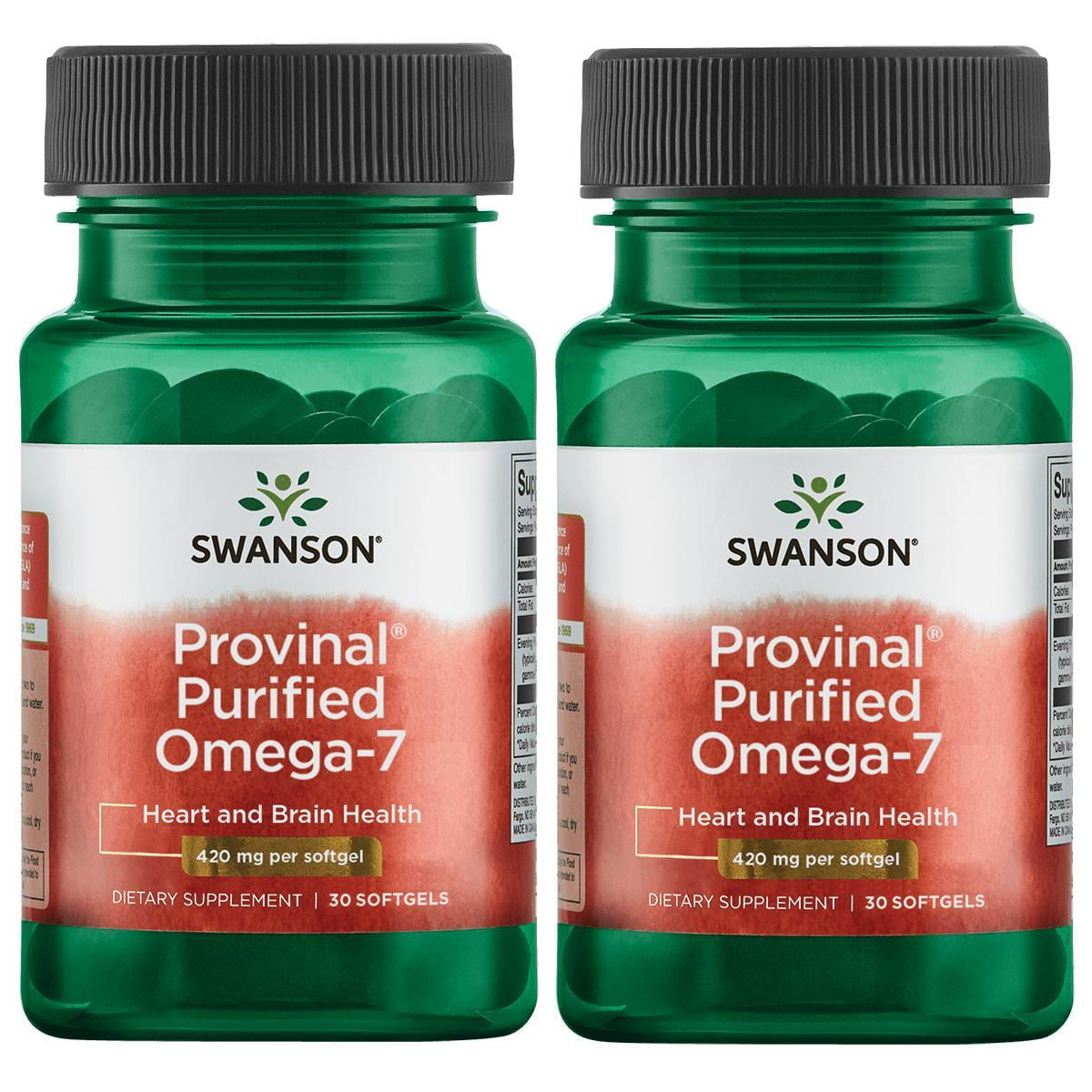 Swanson Provinal Purified Omega-7 420 mg 30 Sgels 2 Pack - Walmart.com
