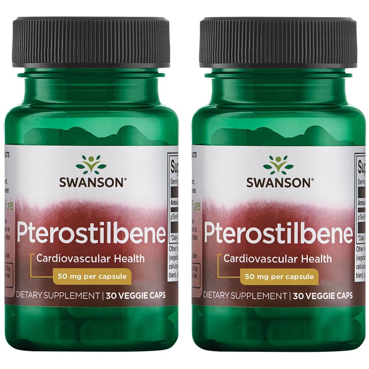 Swanson Pterostilbene 50 mg, Antioxidant, Better Absorbed, Metabolic ...