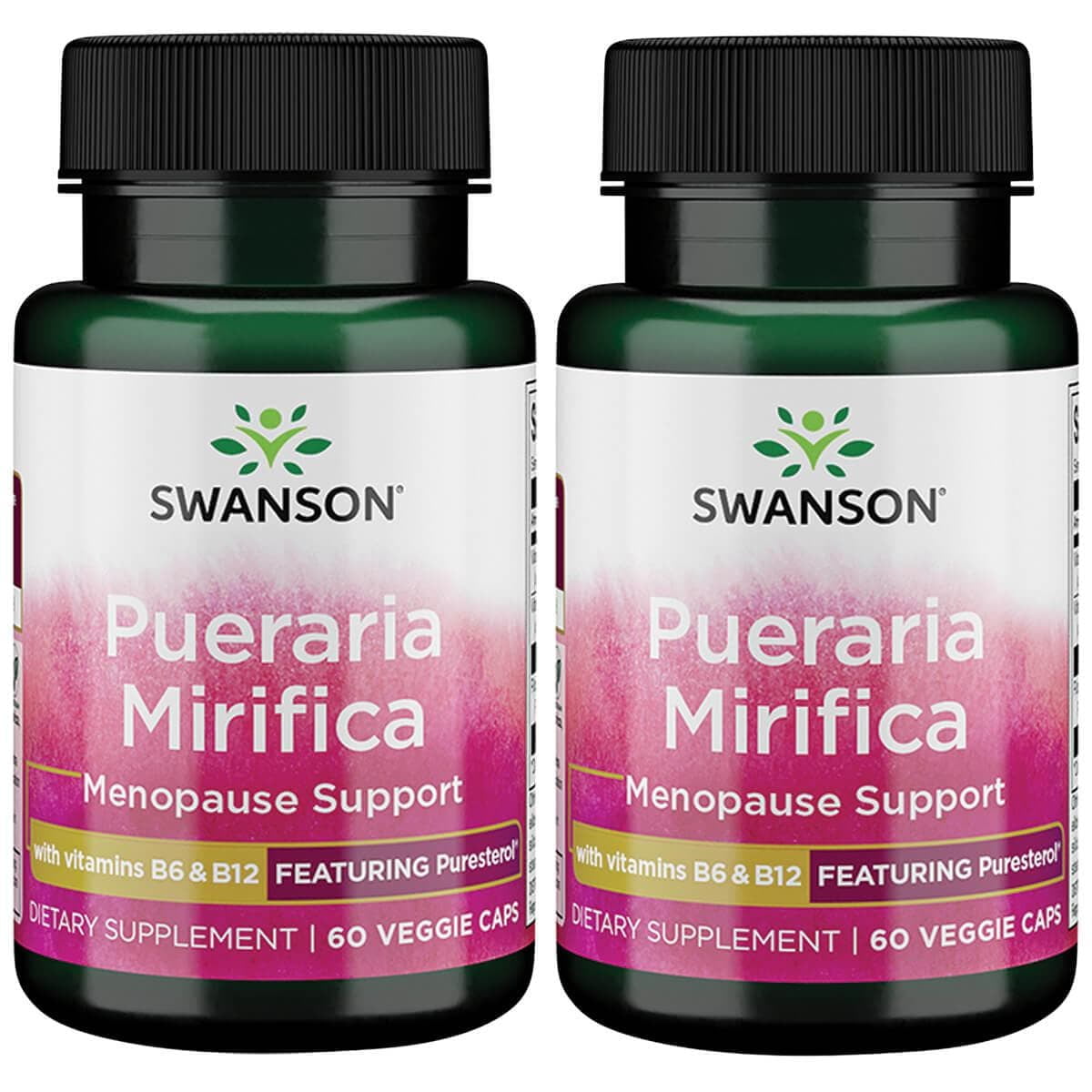 Swanson Pueraria Mirifica with B6 & B12 - Featuring Puresterol 2 Pack ...