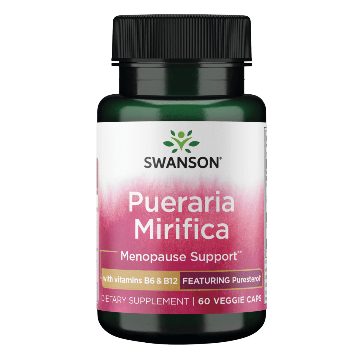 Swanson Pueraria Mirifica Supplement with B6 & B12, 60 Veggie Capsules ...