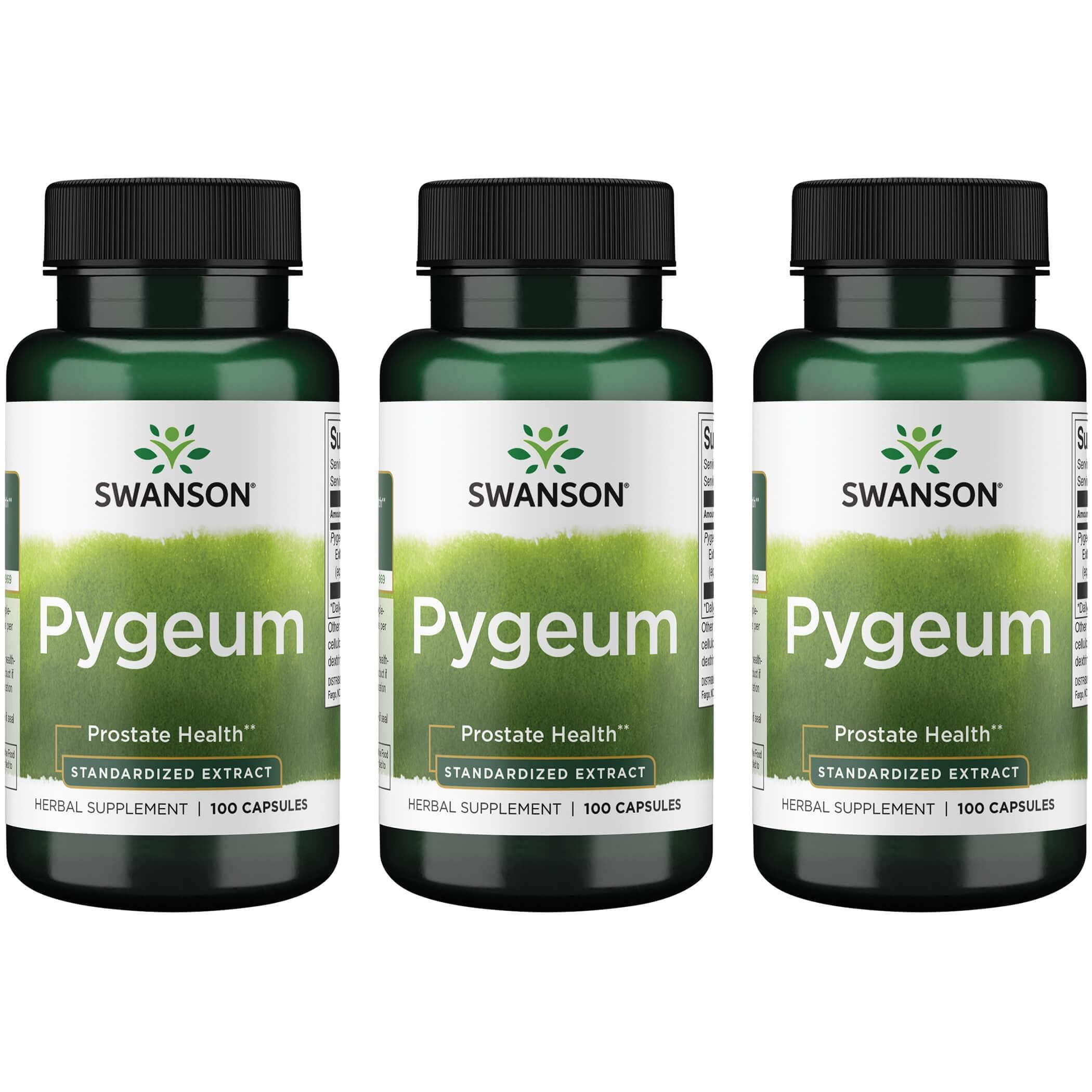Swanson Pygeum - Standardized Extract 125 mg 100 Caps 3 Pack - Walmart.com
