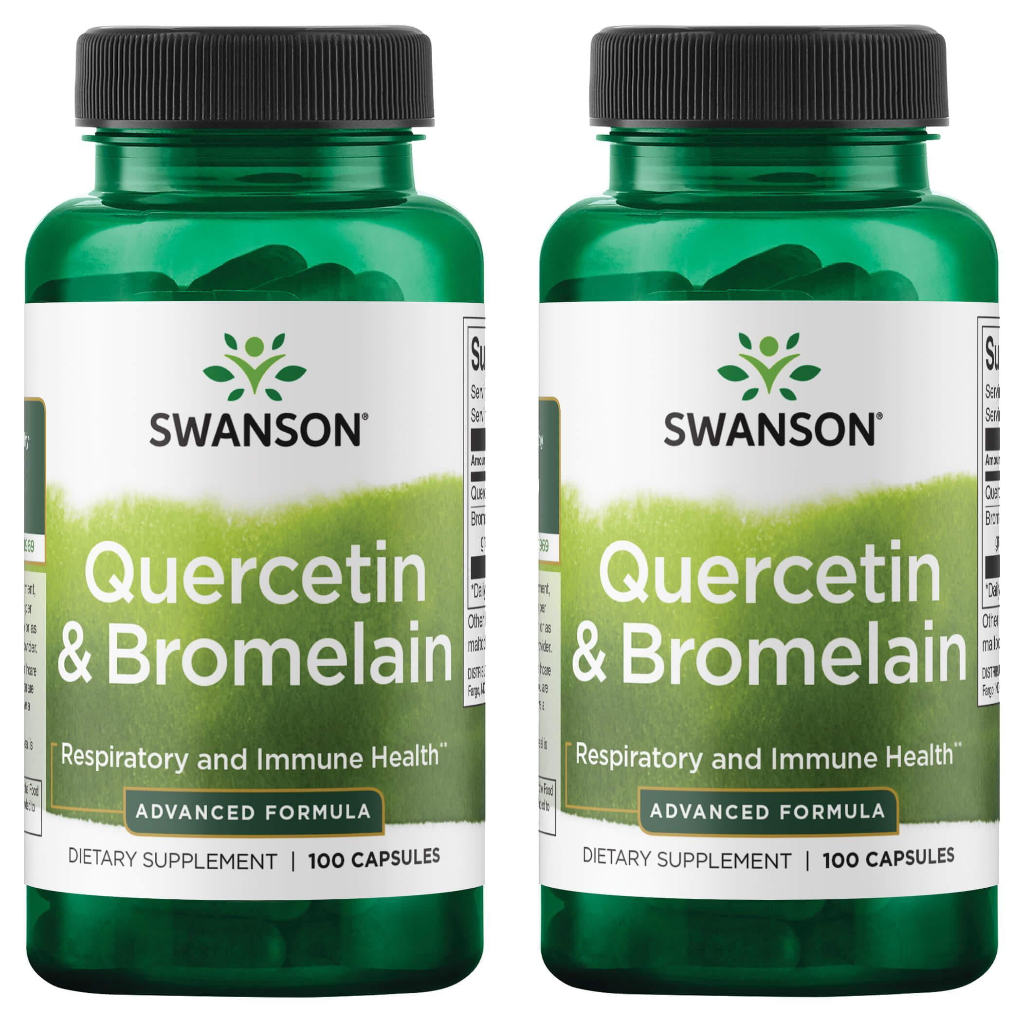 Swanson Quercetin & Bromelain - Advanced Immune Support Supplement, 100 ...