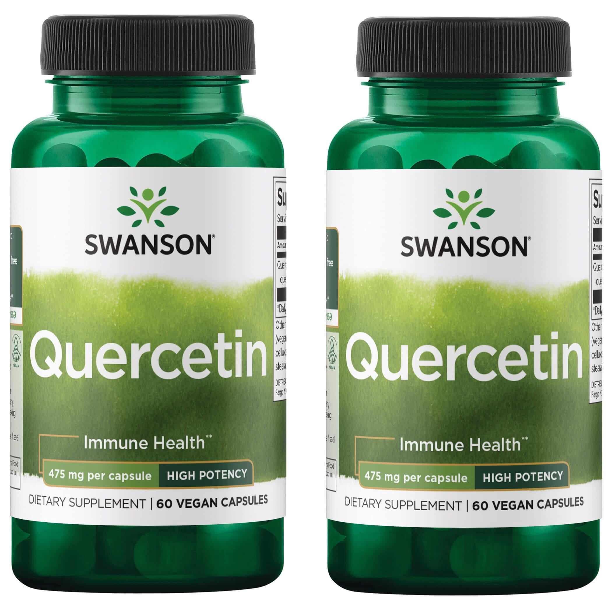 Swanson Quercetin - Higher Strength 475 mg 60 Vegan Caps 2 Pack ...