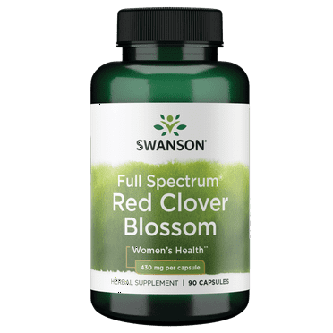 Solaray Red Clover Blossoms 375 mg - 100 Capsules - Walmart.com