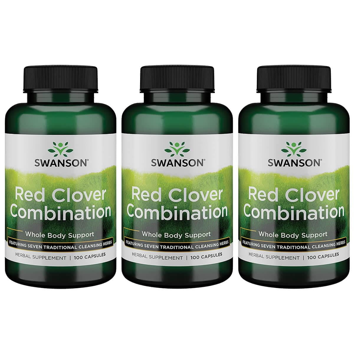 Swanson Red Clover Combination 100 Caps 3 Pack - Walmart.com