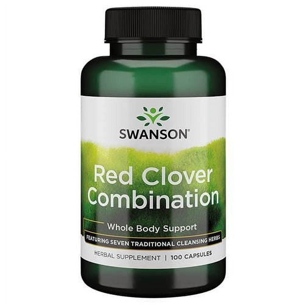 Swanson Red Clover Combination 100 Capsules Packaging May Vary ...